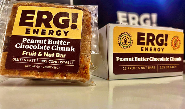 Peanut Butter Chocolate Chunk - Box of 12 Bars – ERG!-Energy-Bar